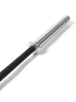 China Wholesale 2.2m Barbell Weight Lifting Barbell Hard Black 7ft Barbell Bar For Workout for sale