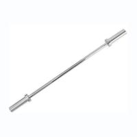 China 2200mm Gym Fitness Alloy Steel Chrome Weightlifting Barbell for Men in Silver Color for sale