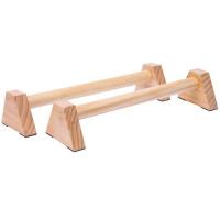 China 30cm 40cm 50cm Solid Wood Parallettes parallel Bars Fitness Wooden Push Up Bar for sale
