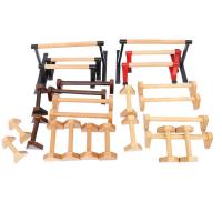 China Custom Logo Gymnastics Exercise Wooden Parallel Bars for Muscle Training and Fitness for sale