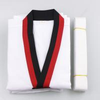 China Light weight Wtf Taekwondo Uniform 100% Cotton Martial Arts Gi for Adults Kids for sale