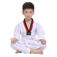 China Light weight Wtf Taekwondo Uniform 100% Cotton Martial Arts Gi for Adults Kids for sale