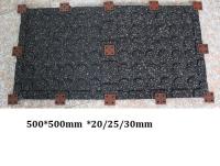 China Elastic Weight Lifting Gym Rubber Flooring Tiles Gym Rubber Floor Mat With EPDM Granules for sale