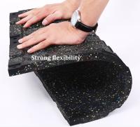 China Elastic Weight Lifting Gym Rubber Flooring Tiles Gym Rubber Floor Mat With EPDM Granules for sale