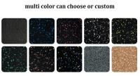 China Elastic Weight Lifting Gym Rubber Flooring Tiles Gym Rubber Floor Mat With EPDM Granules for sale