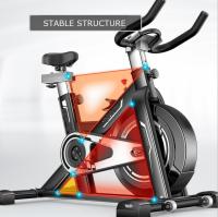 China Foldable Ultra-Quiet Indoor Cardio Gym Equipment Weight Loss Pedal Exercise Bicycle Spinning Bike in Black for sale