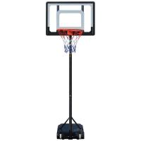 China Height Adjustable Portable Basketball Hoop with Backboard Movable Outdoor Basketball Stand for sale