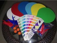 China Customized Logo Colored Wooden Beach Paddle Ball Set for Training High Quality Beach Racket for sale