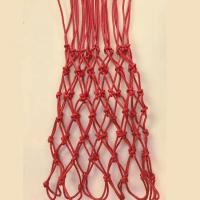 China Customized Logo Availabled Nylon Basketball Net for Outdoor Matches in White Blue Red for sale