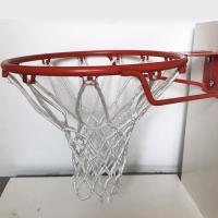 China Customized Logo Availabled Nylon Basketball Net for Outdoor Matches in White Blue Red for sale
