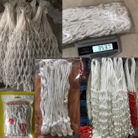 China Customized Logo Availabled Nylon Basketball Net for Outdoor Matches in White Blue Red for sale