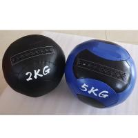 China Custom logo black leather medicine ball Training Exercise soft Wall Ball for sale