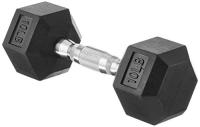 China Cast Iron Rubber Coated Hex Dumbbells for Gym Equipment Weightlifting Fitness Training for sale