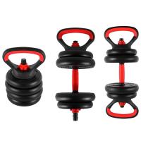 China 40kg/50kg Adjustable Cement Dumbbells Barbell Kettlebell Set for Home Fitness in Blue for sale