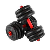 China 40kg/50kg Adjustable Cement Dumbbells Barbell Kettlebell Set for Home Fitness in Blue for sale
