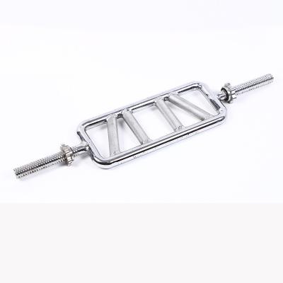 China 2inch Weightlifting Gym Equipment Multi Handle Grip Swiss Barbell Bar Silver for sale