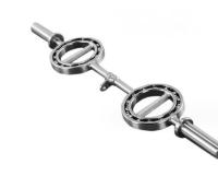 China 50MM 34INCH Solid Barbell Bar for Unisex Tricep Press Down Bar Chrome Weight Lifting for sale