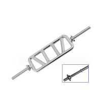 China 50MM 34INCH Solid Barbell Bar for Unisex Tricep Press Down Bar Chrome Weight Lifting for sale
