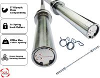 China Best Selling Power Weight Lifting Chromed Echo Barbell Bar Steel 2.2M 20KG Barbell Bar for sale