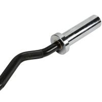 China Black Zinc 7ft weightlifting bar Hard Chrome Barbells 2.2m barbell bar for sale