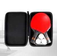 China Hot Sale Professional Table Tennis Racket 2pcs Set 3 balls Pingpong Rackets for sale