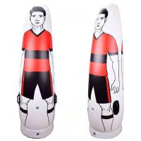 China Custom Logo Support PVC Inflatable Football Training Goalkeeper Mannequin Equipment for sale