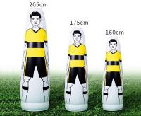 China Custom Logo Support PVC Inflatable Football Training Goalkeeper Mannequin Equipment for sale