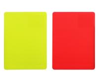 China Soccer Referee Cards Portable Referee Warning Card PVC Referee Red and Yellow Card for sale