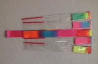 China Colorful Artistic Gymnastic Equipment 4m Streamer with Twirling Rod and Custom Logo for sale