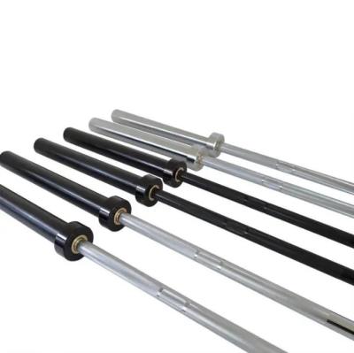 China 20kg Silver Weightlifting Barbell Bar for Strength Training Straight Ez Curl Bar for sale