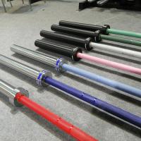 China Hot Selling Steel Chromed Threaded Rod Ez Barbell Curl Barbell Bar Gym Home 1.8M 1.5M 1.2M Weightlifting Barbell Bar for sale