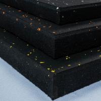 China EPDM Granules Gym Rubber Floor Mat for Elastic Weight Lifting Gym Flooring 500*500mm for sale