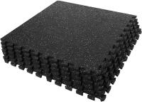 China EPDM Granules Gym Rubber Floor Mat for Elastic Weight Lifting Gym Flooring 500*500mm for sale