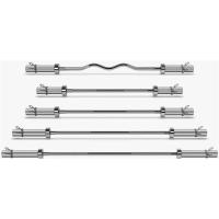 China 1000LB Lifting Straight Bar Silver Barbell Bar for Body Building and Fitness Training for sale