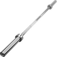 China 1000LB Lifting Straight Bar Silver Barbell Bar for Body Building and Fitness Training for sale