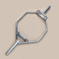 China Weight Lifting 1.4M Steel Hexagon Hex Bar Standard 1 Inch Deadlift Barbell Bar with Collar for sale