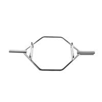 China Weight Lifting 1.4M Steel Hexagon Hex Bar Standard 1 Inch Deadlift Barbell Bar with Collar for sale