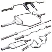 China 10kg Steel Gym Weightlifting Curl Bar with Screw Collars 34 Inch Olimpic Tricep Bar for sale