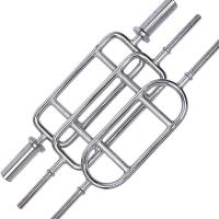 China 10kg Steel Gym Weightlifting Curl Bar with Screw Collars 34 Inch Olimpic Tricep Bar for sale