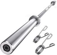 China Gym Fitness Alloy Steel Chrome Weightlifting Barbell Bar 2.2M with Customized Logo for sale