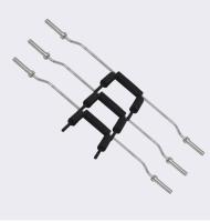 China 21KG Universal Foam Handle 2.2M Gym Weight Lifting Squat Barbell Bar with Knurled Handle for sale