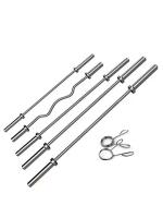 China Unisex Black Chrome Barbell Straight Curved Steel Bar for Fitness Training Equipment for sale