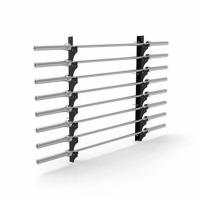 China Gym Wall Mounted Barbells Storage Rack Weight Bar Holder with Customized Logo Design for sale