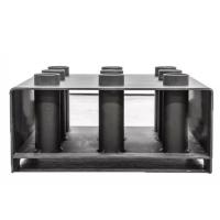 China Nine Bars Holder Weight lifting Barbell Bar Holder Metal Vertical Storage Rack for sale