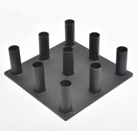 China Wholesale Vertical Barbell Stand 50mm Metal Barbell Bar Racks Storage 9 Holes Barbell Rack Bar Holder for sale