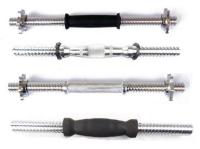 China Hot Sale Chromed Dumbbell Bar Dumbbell Handle Screw Thread Dumbbell Bar for sale