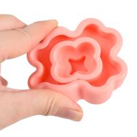China Morandi Flower Baby Silicone Toys Eco Silicone Stacking Tower for sale