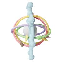 China Long Lasting Manhattan Ball Rattle Silicone Teething Toy Light Purple For Safe And Sustainable Playtime for sale