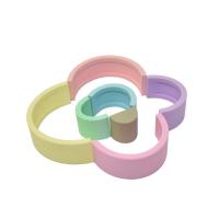 China EN71 Silky Smooth Baby Silicone Toys Food Grade Silicone Building Blocks for sale