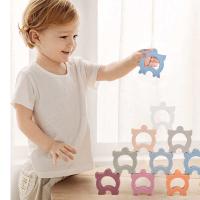 China Infants Silicone Dominoes 10 Pieces Baby Silicone Toys Entertaining for sale